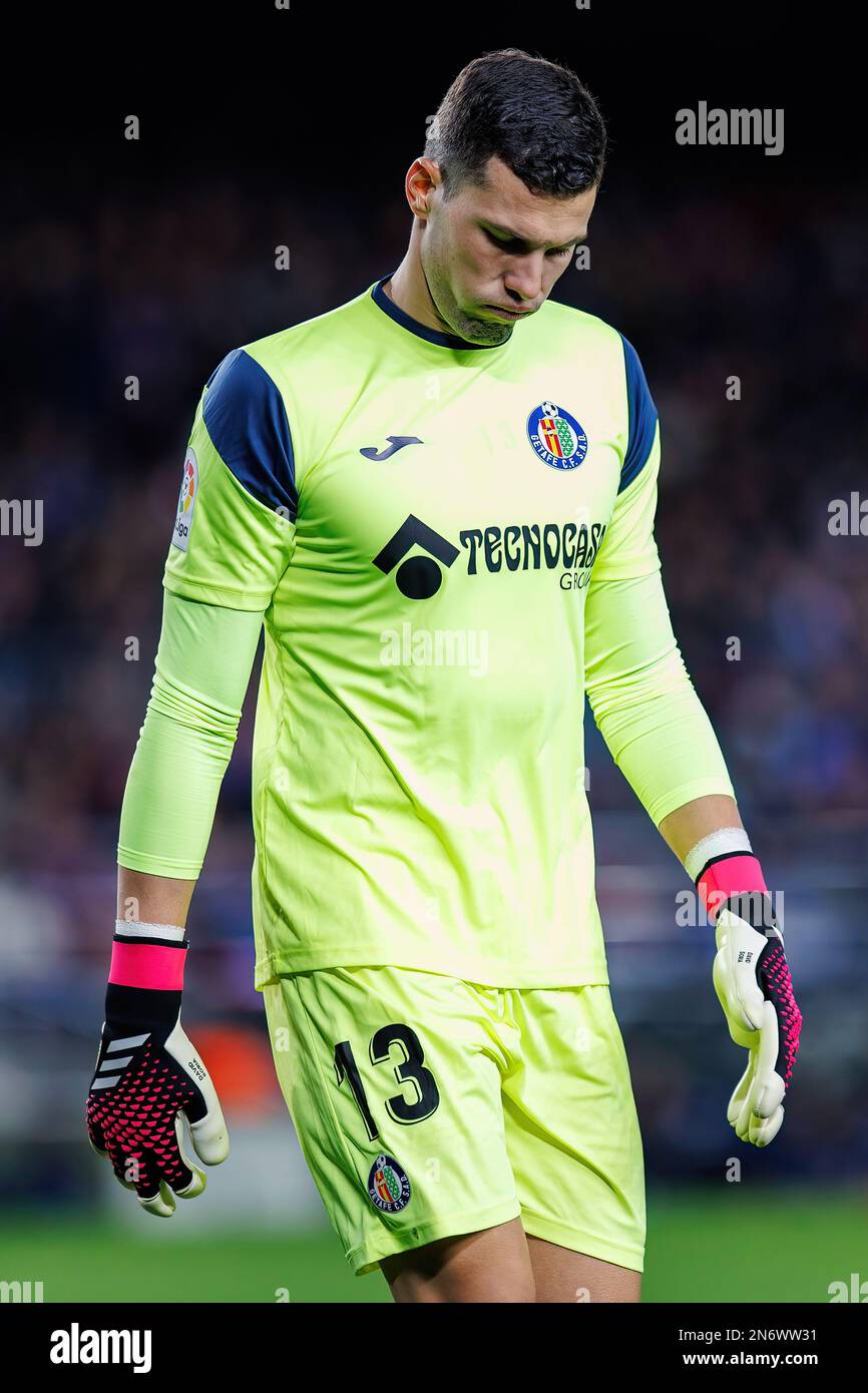 BARCELONA - JAN 23: David Soria in action during the LaLiga match ...