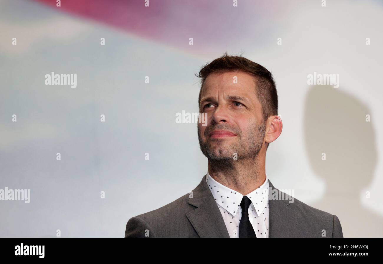 Director Zack Snyder poses for photographers during the Japan premiere ...