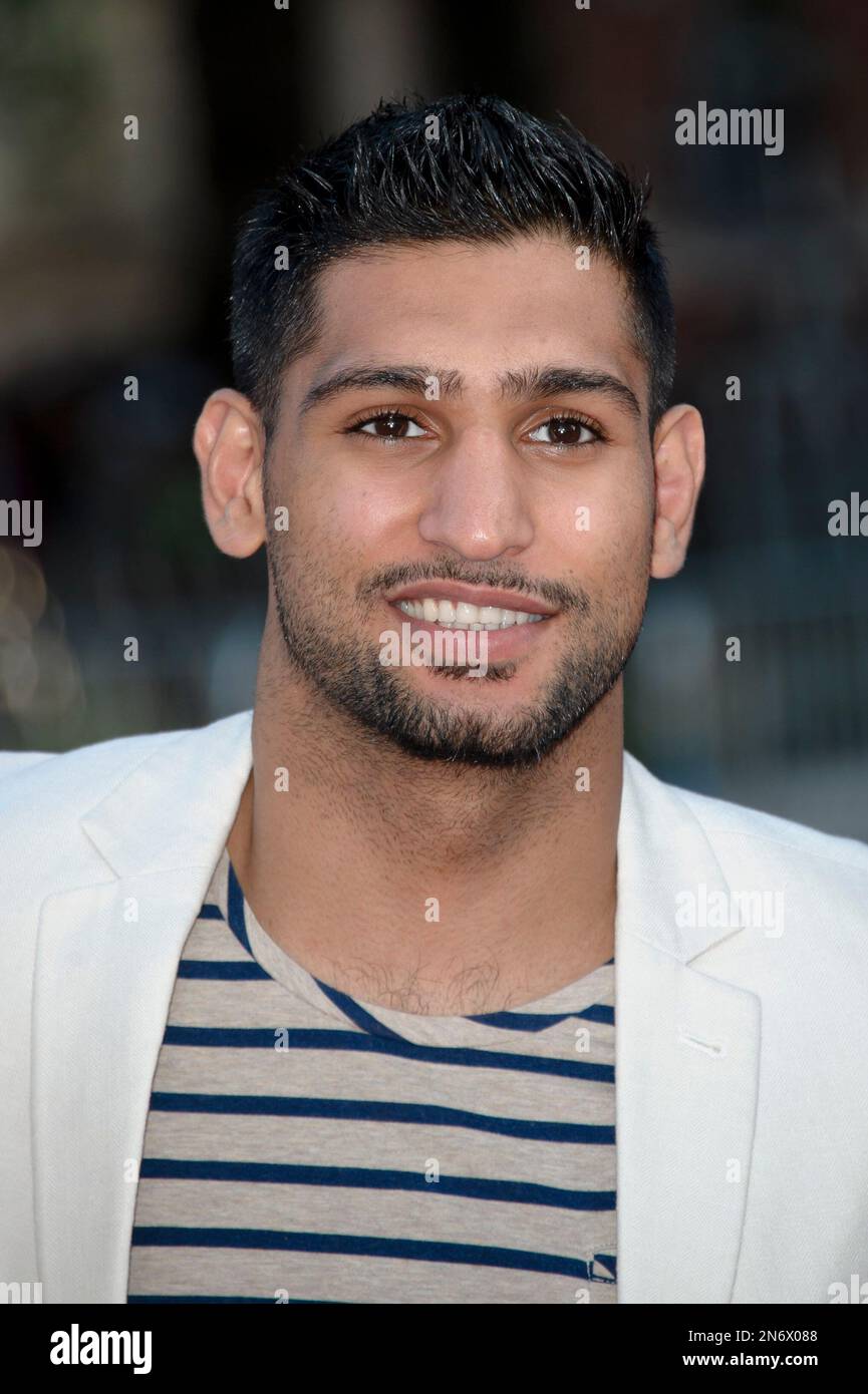 Amir Khan arrives for the UK Premiere of 'One Direction: This Is Us 3D ...