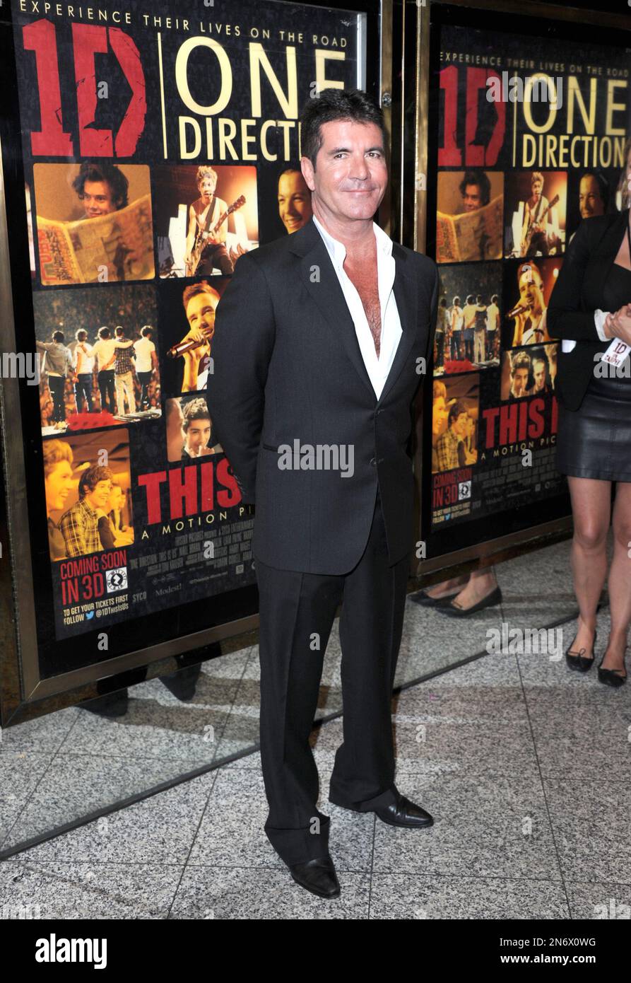 Simon Cowell attends the UK Premiere of 'One Direction: This Is Us 3D ...