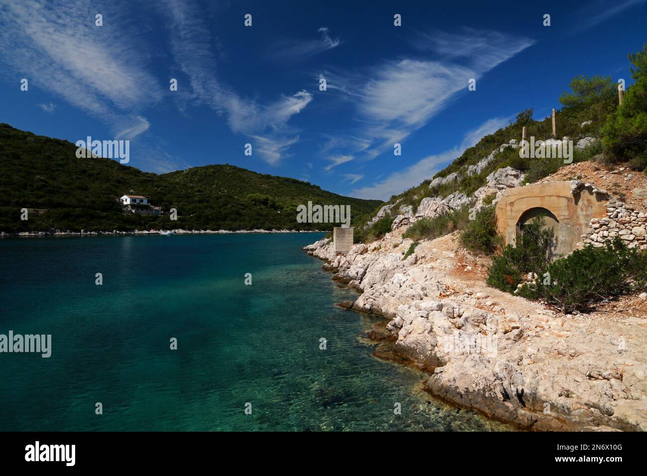 Secret submarine base on Vis island, Croatia Stock Photo - Alamy