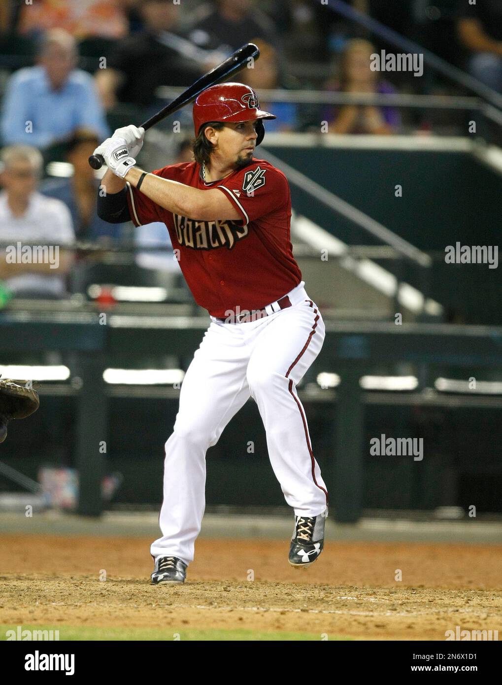 Arizona Diamondbacks catcher Tuffy Gosewisch (54) hits during a ...