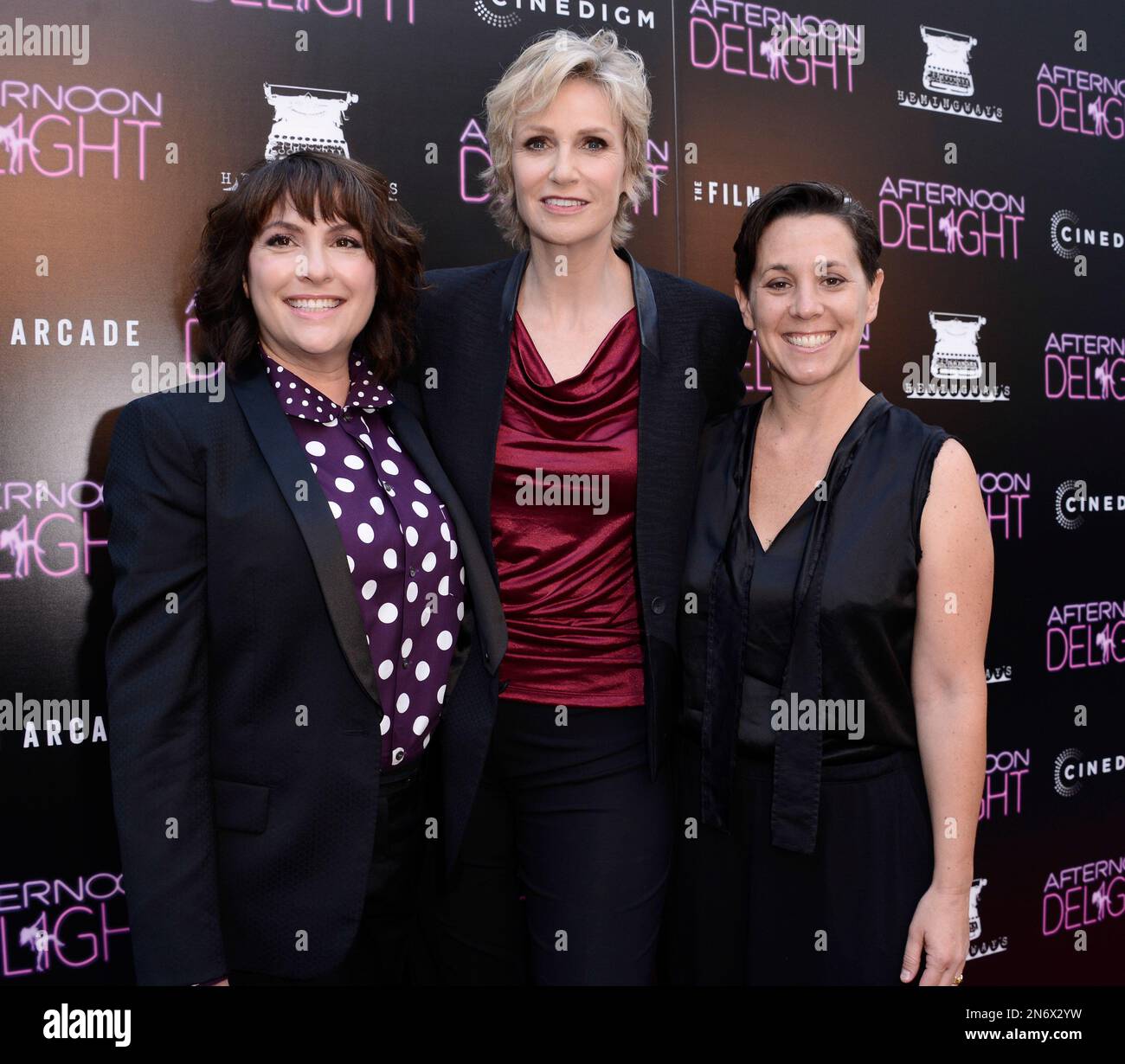 Director Jill Soloway, left, actress Jane Lynch, center, and producer ...