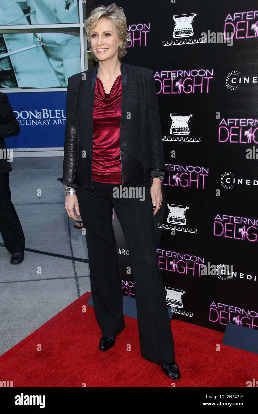 Actress Jane Lynch arrives at the premiere of "Afternoon Delight" at ...