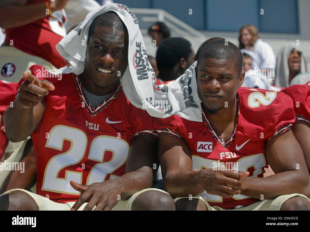 Florida State linebacker Telvin Smith (22) and safety Lamarcus Joyner ...