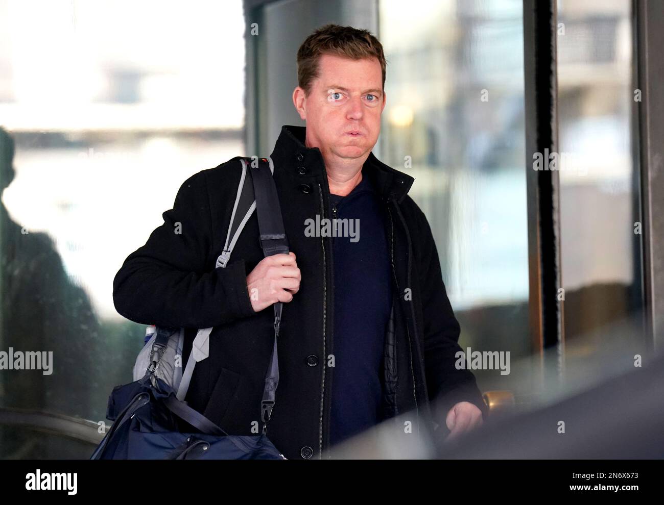 Southampton CEO Martin Semmens leaves the Hyatt Regency London hotel ...