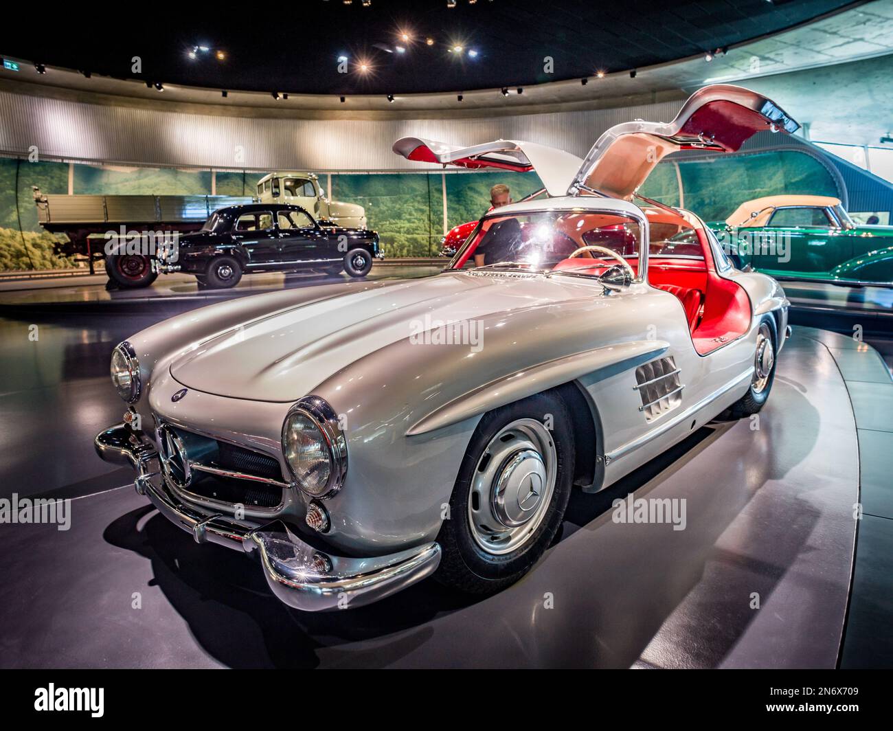 Mercedes-Benz Museum Stuttgart Germany 300 SL Gullwing Stock Photo - Alamy