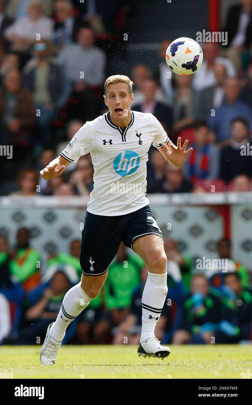 Tottenham Hotspur's Michael Dawson plays against Crystal Palace during ...