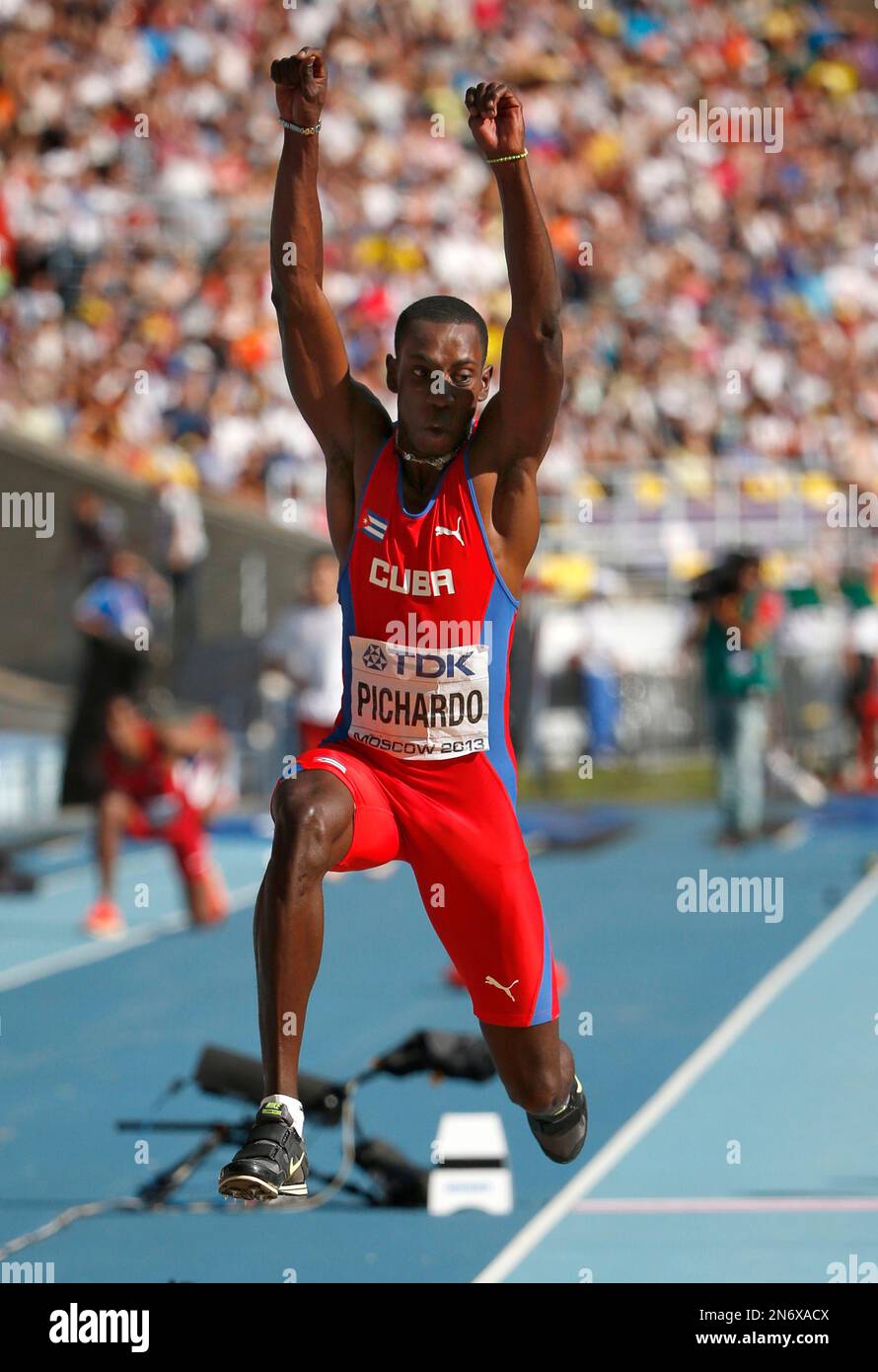 Cuba's Pedro Pablo Pichardo competes in the men's triple jump final at ...