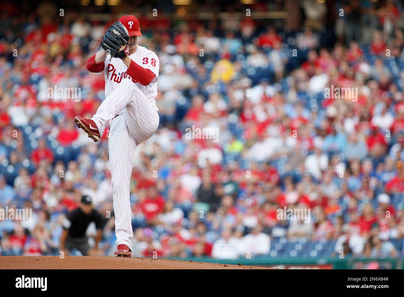 Philadelphia Phillies' Kyle Kendrick pitching in a baseball game with ...