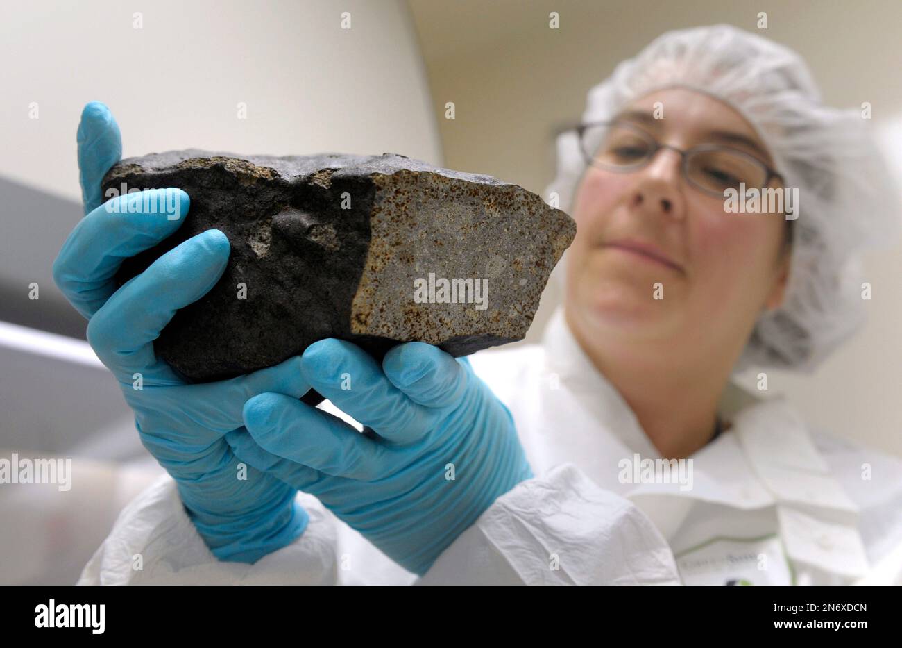 Catherine Corrigan a geologist with the Division of Meteorites at the ...