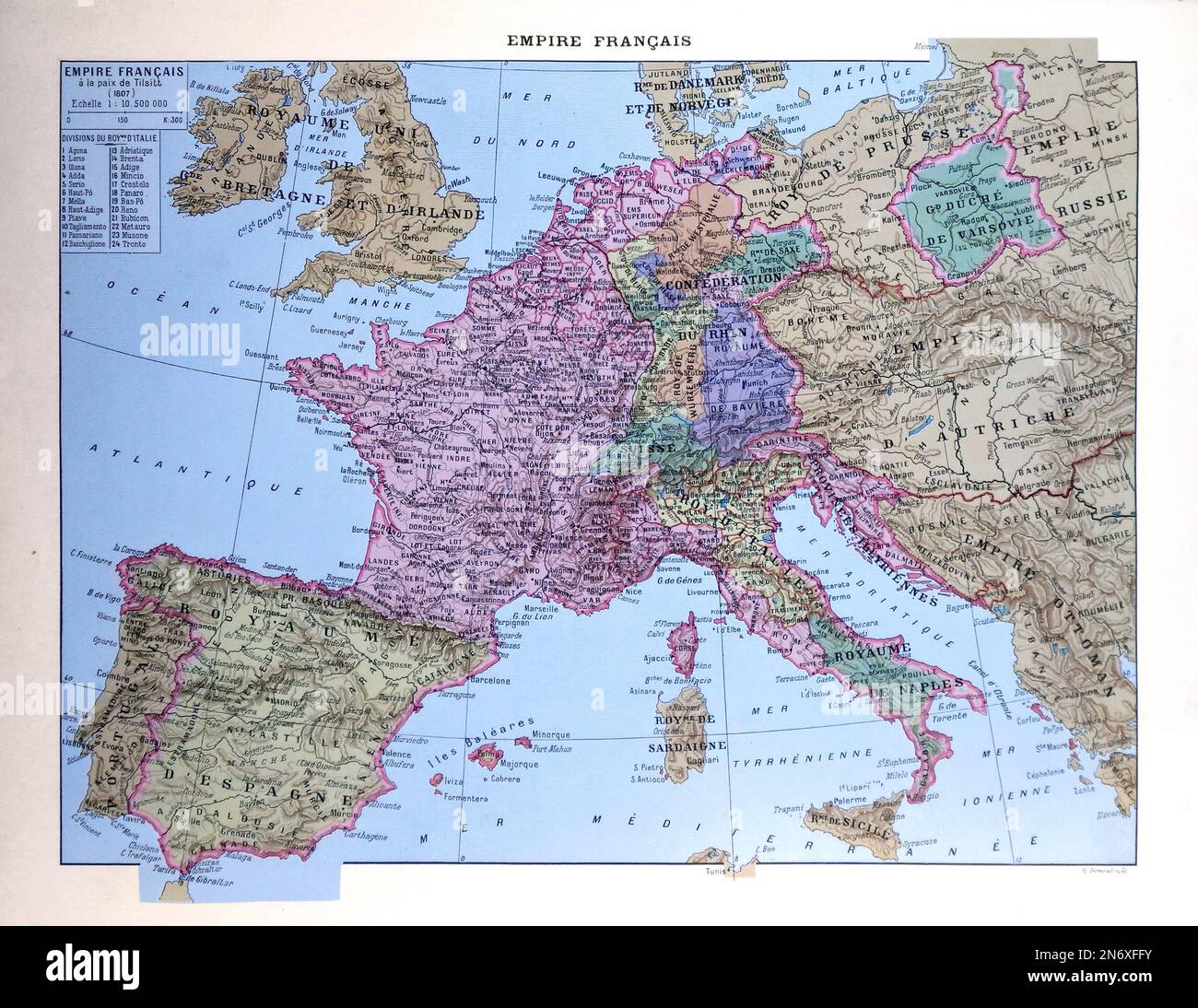 Napoleon empire map hi-res stock photography and images - Alamy