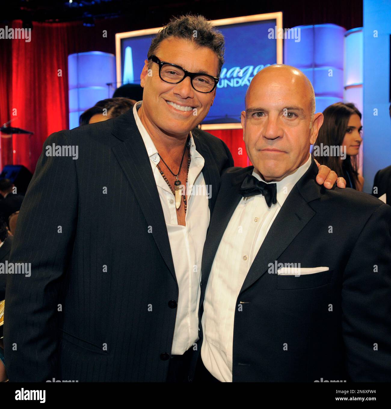 Actor Steven Bauer, left, poses with "Cubamerican" writer/director ...