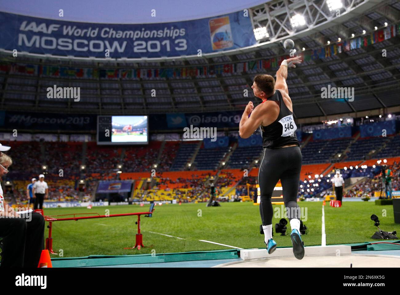 Germany's David Storl competes in the men's shot put final at the World ...