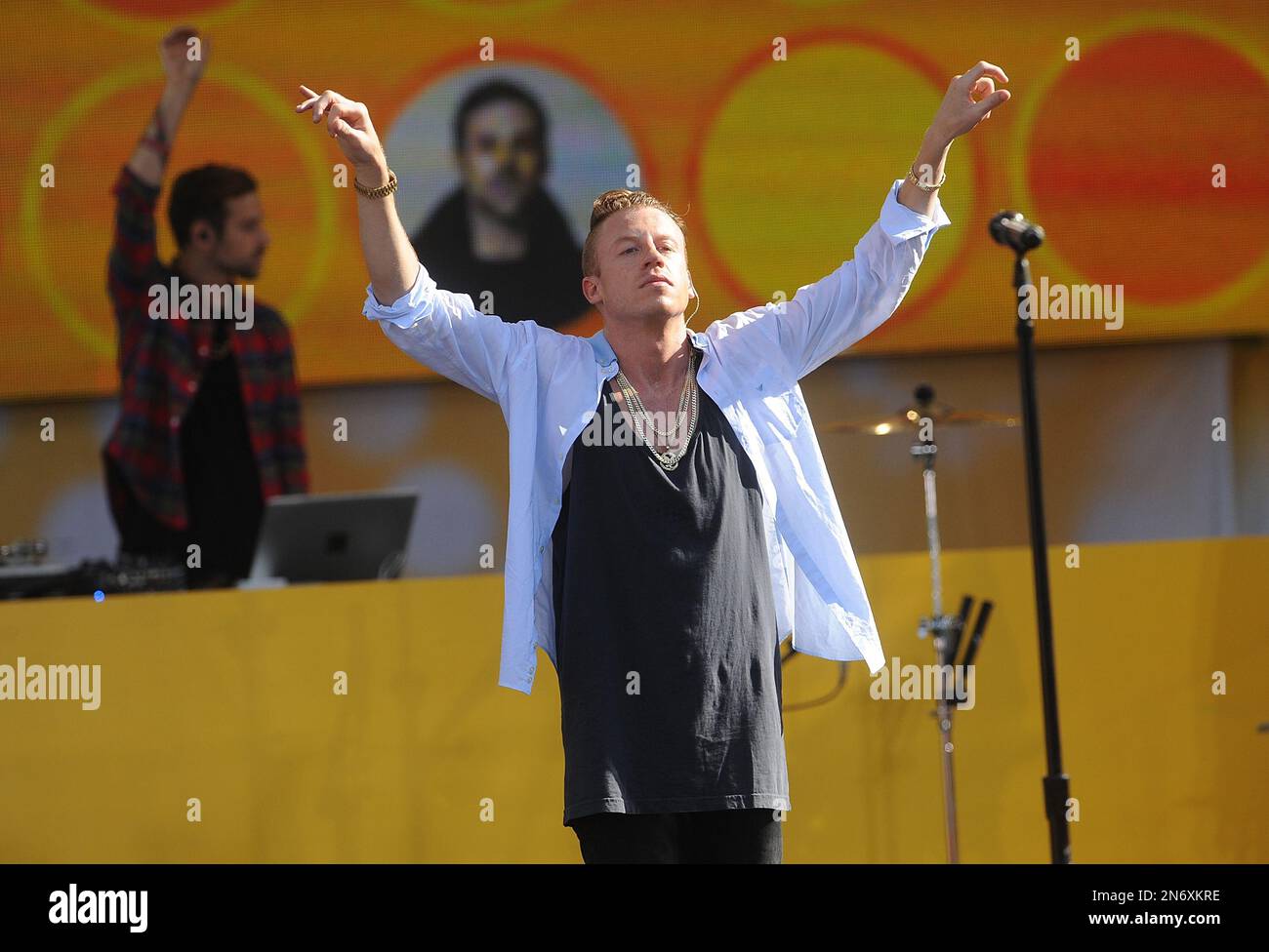 Musician Ben Haggerty, also known as Macklemore performs on stage at ...