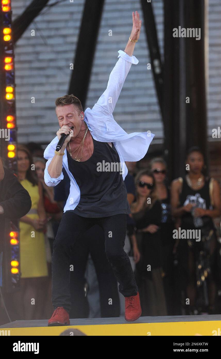 Musician Ben Haggerty, also known as Macklemore performs on stage at ...