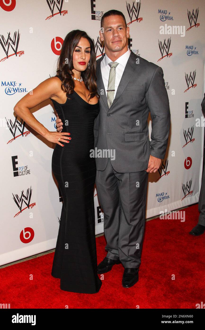 WWE Superstars Nicole Garcia-Colace (AKA Nikki Bella) and John Cena ...