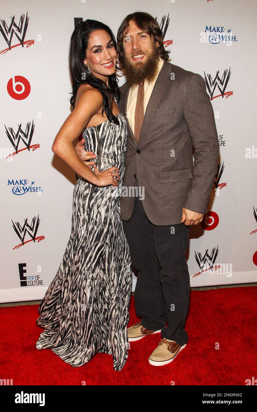 From left, WWE Superstars Brianna Garcia-Colace (AKA Brie Bella) and ...