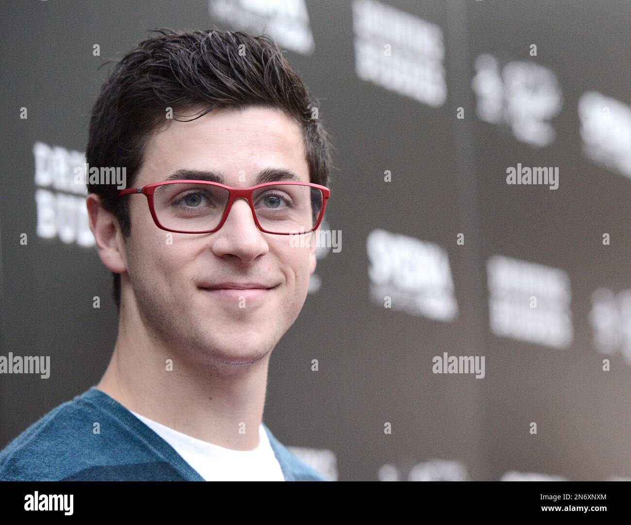 Actor David Henrie arrives on the red carpet at the special screening ...