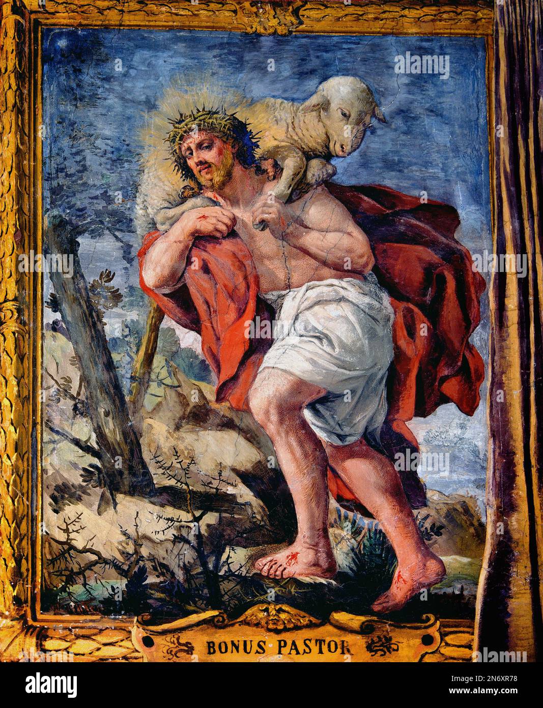 Christ carrying a Lamb, The lamb or sheep on the shoulders of the Good ...