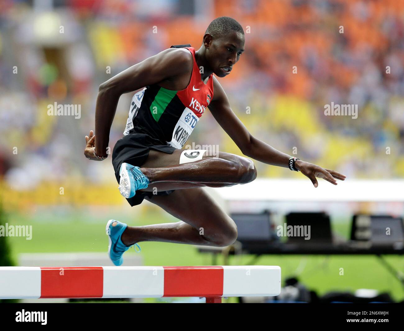 Kenya's Paul Kipsiele Koech competes in the men's 3000-meter ...