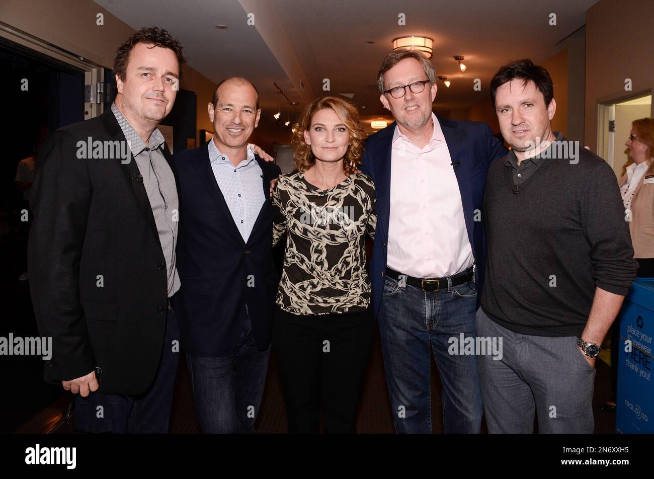 From left to right, composer Sean Callery, co-creator Howard Gordon ...