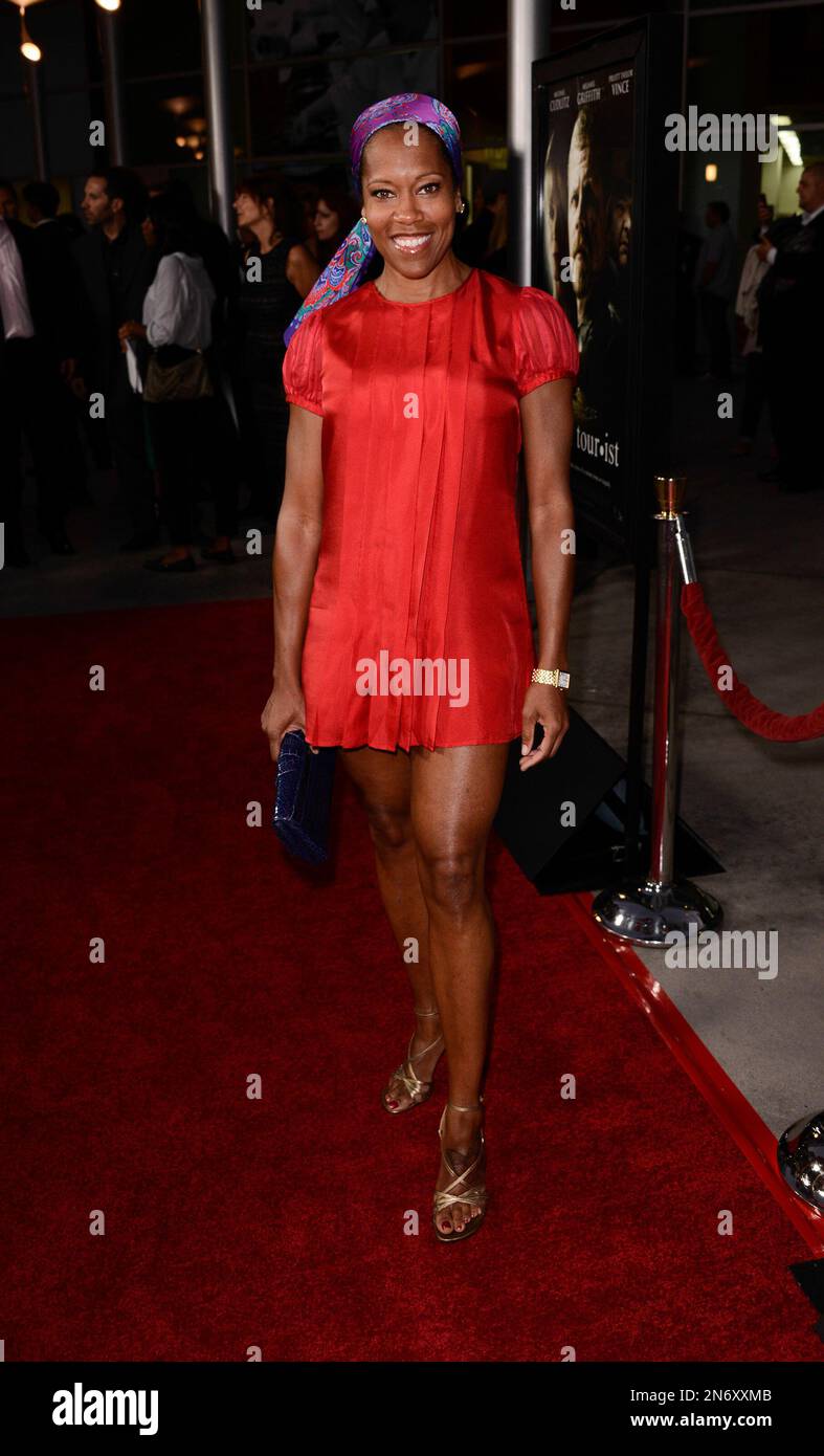 Actress Regina King arrives on the red carpet at the premiere of the ...
