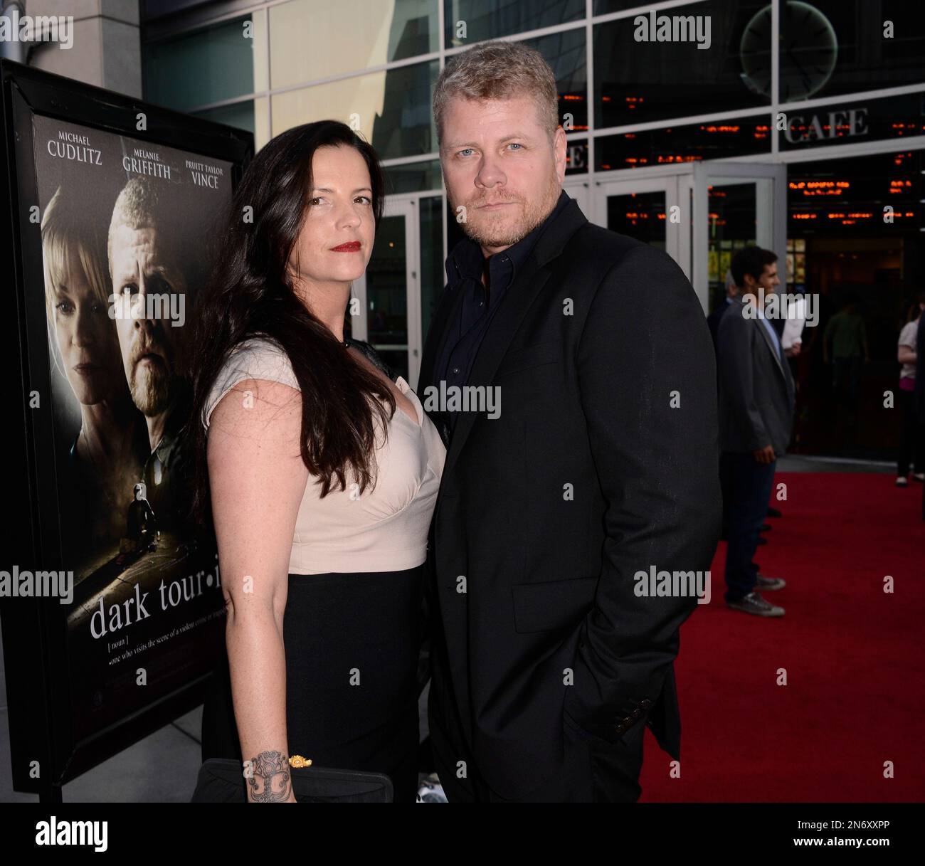 Actor Michael Cudlitz, right, and his wife Rachel Cudlitz arrive on the ...