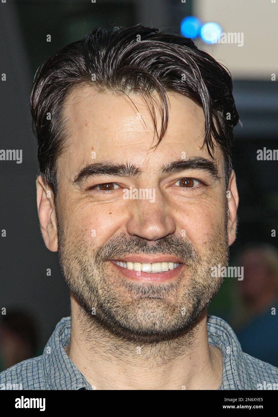 Actor Ron Livingston arrives at the premiere of "Dark Tourist" at the ...