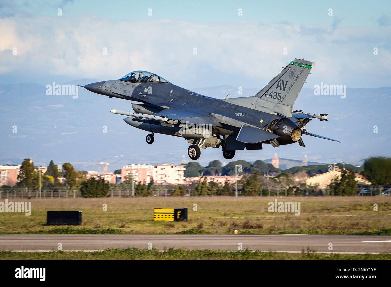 Grosseto, Italy. 08th Feb, 2023. USAF's Lockheed Martin F16 during the ...