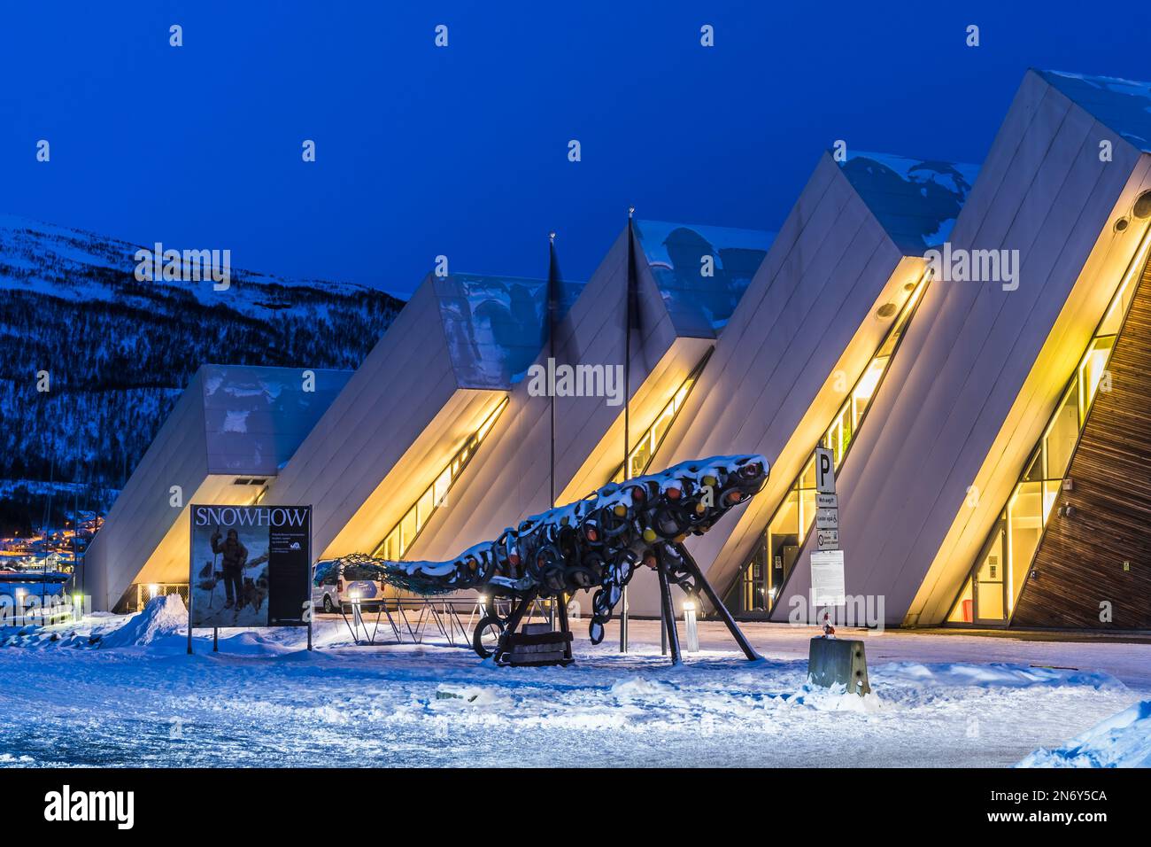 Tromso, Norway, March 4th 2022: Polaria is the world's most northerly ...
