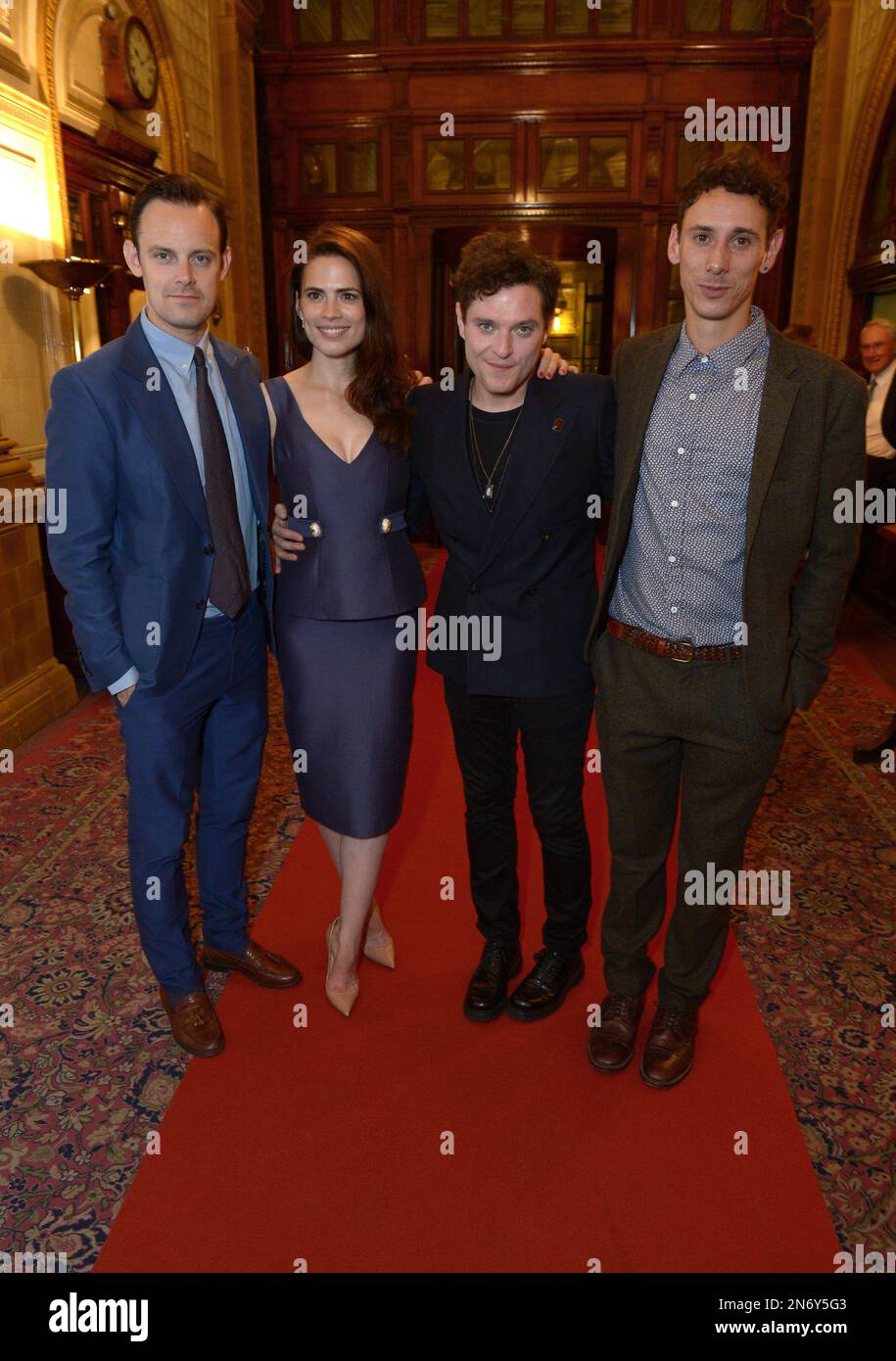 Harry Hadden-Paton, Hayley Atwell, Mathew Horne and Al Weaver at The ...
