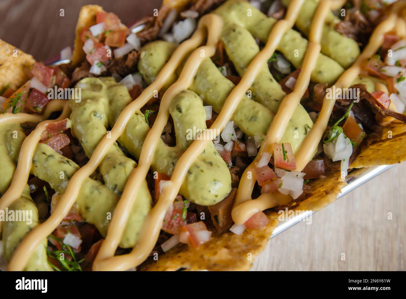 delicious fast food to share with family and friends Stock Photo - Alamy