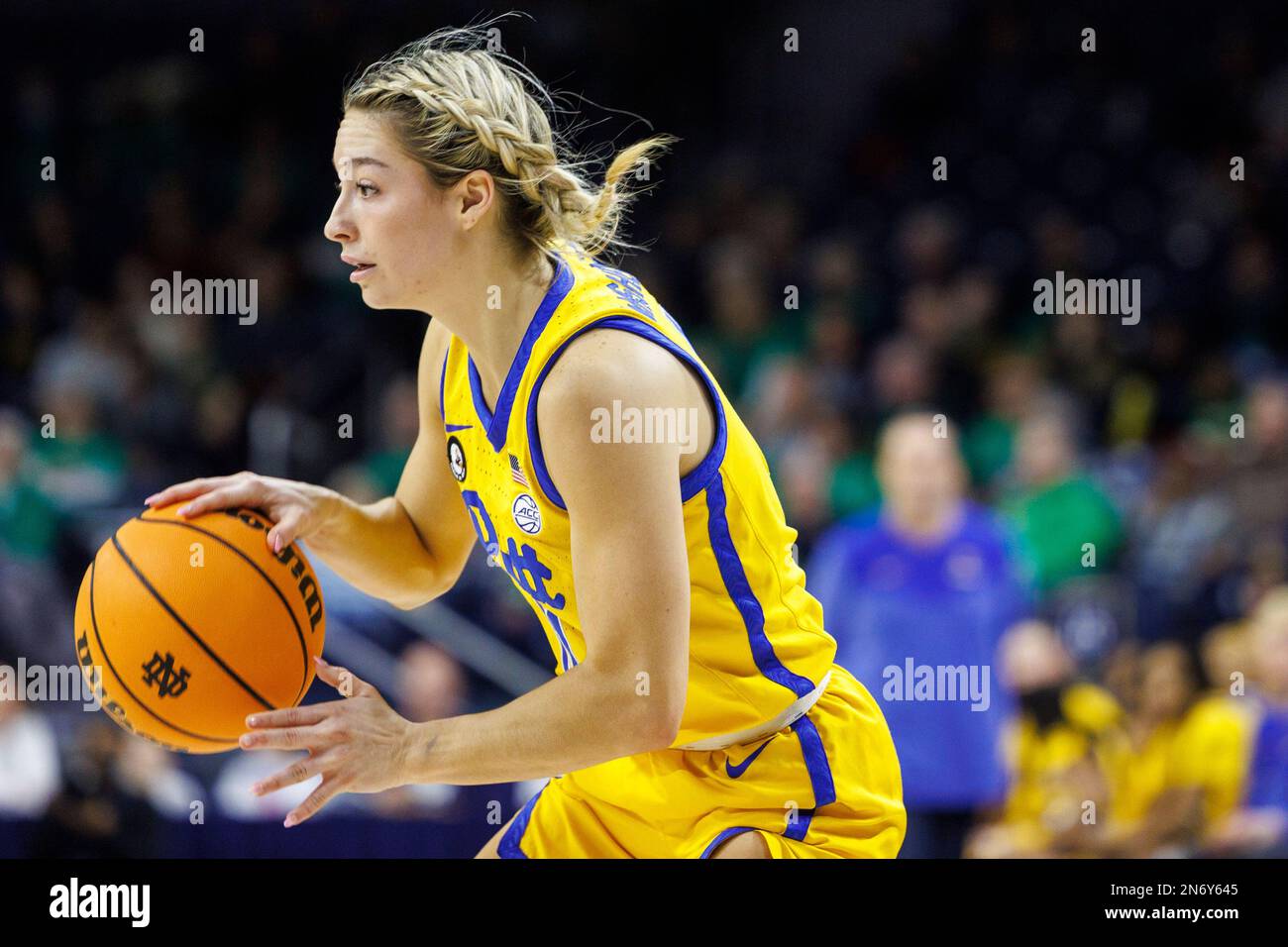 February 09, 2023: Pittsburgh guard Marley Washenitz (11) drives to the ...