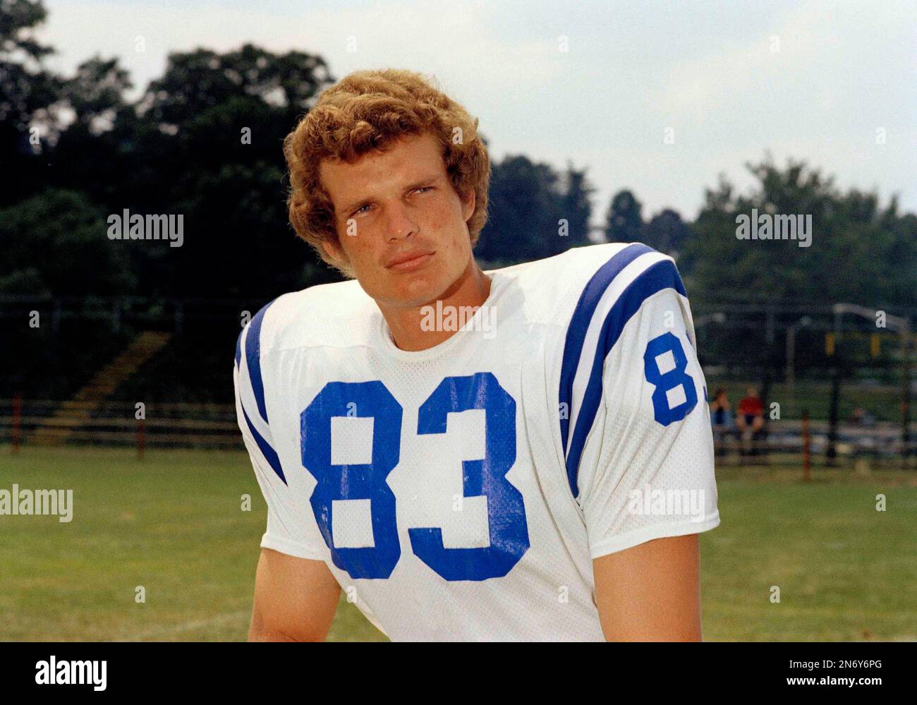 Ted Hendricks linebacker for the Baltimore Colts football team 1973. Location unknown. AP Photo Stock Photo Alamy