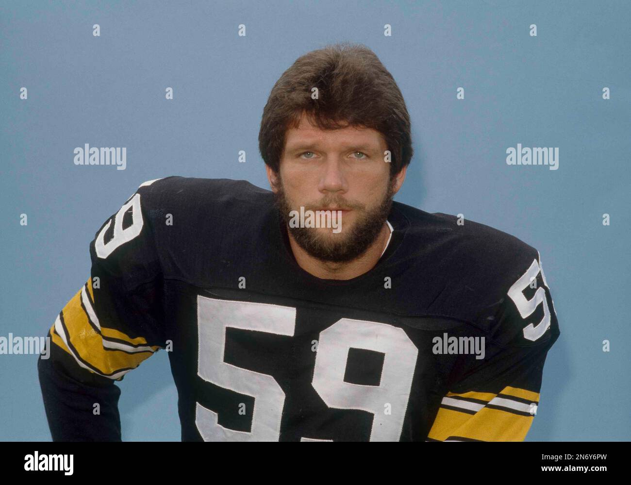 Jack Ham (59) linebacker for the Pittsburgh Steelers in action, 1980 ...