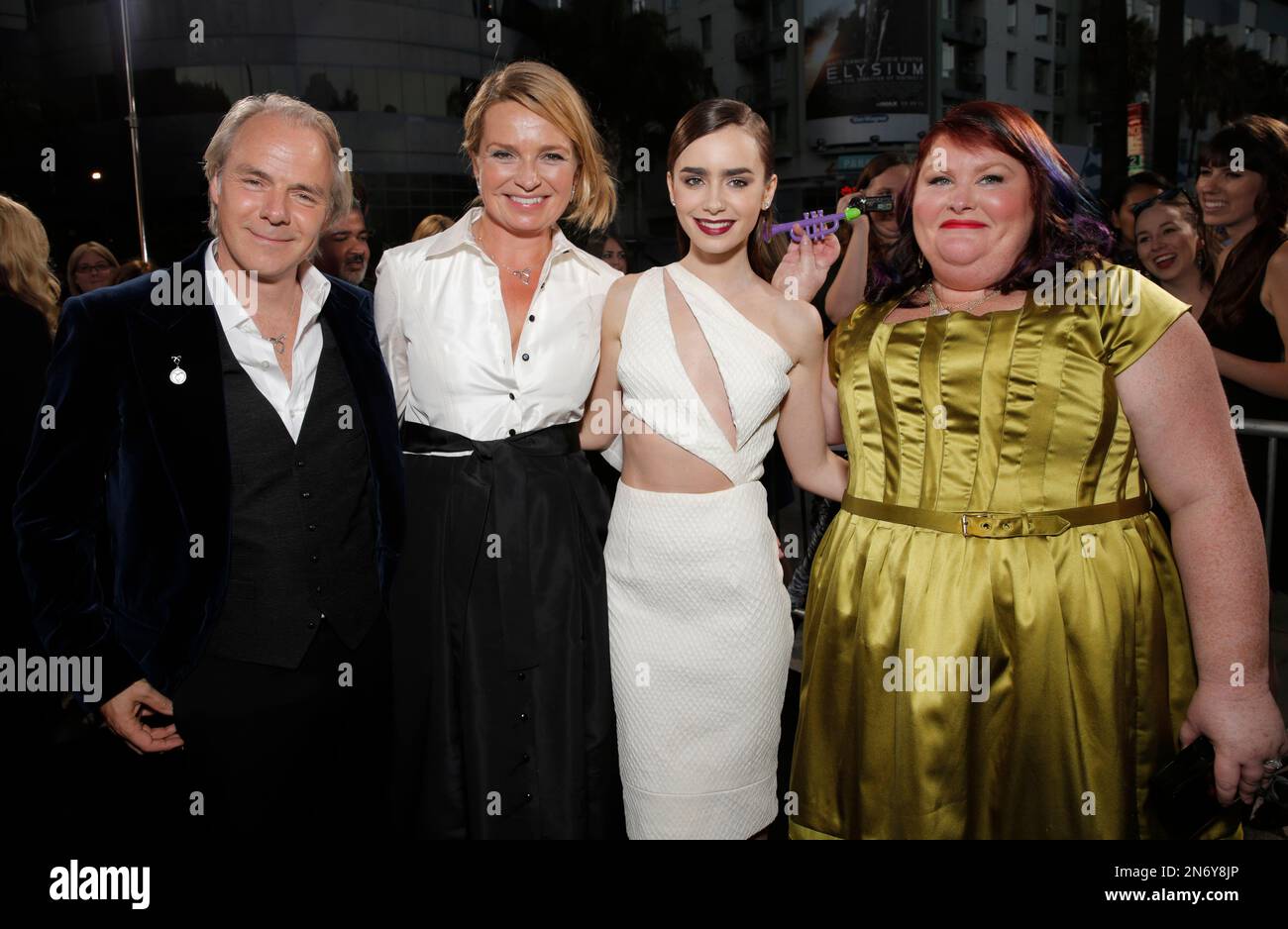 Director Harald Zwart, Ceslemoy Rudd Zwart, Lily Collins and Author ...