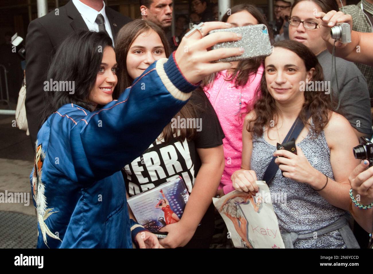 Katy Perry arrives at Z100 for the world premiere of her new single ...