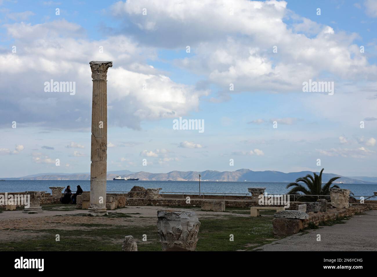 Baths of Carthage on the coast of Tunisia Stock Photo - Alamy