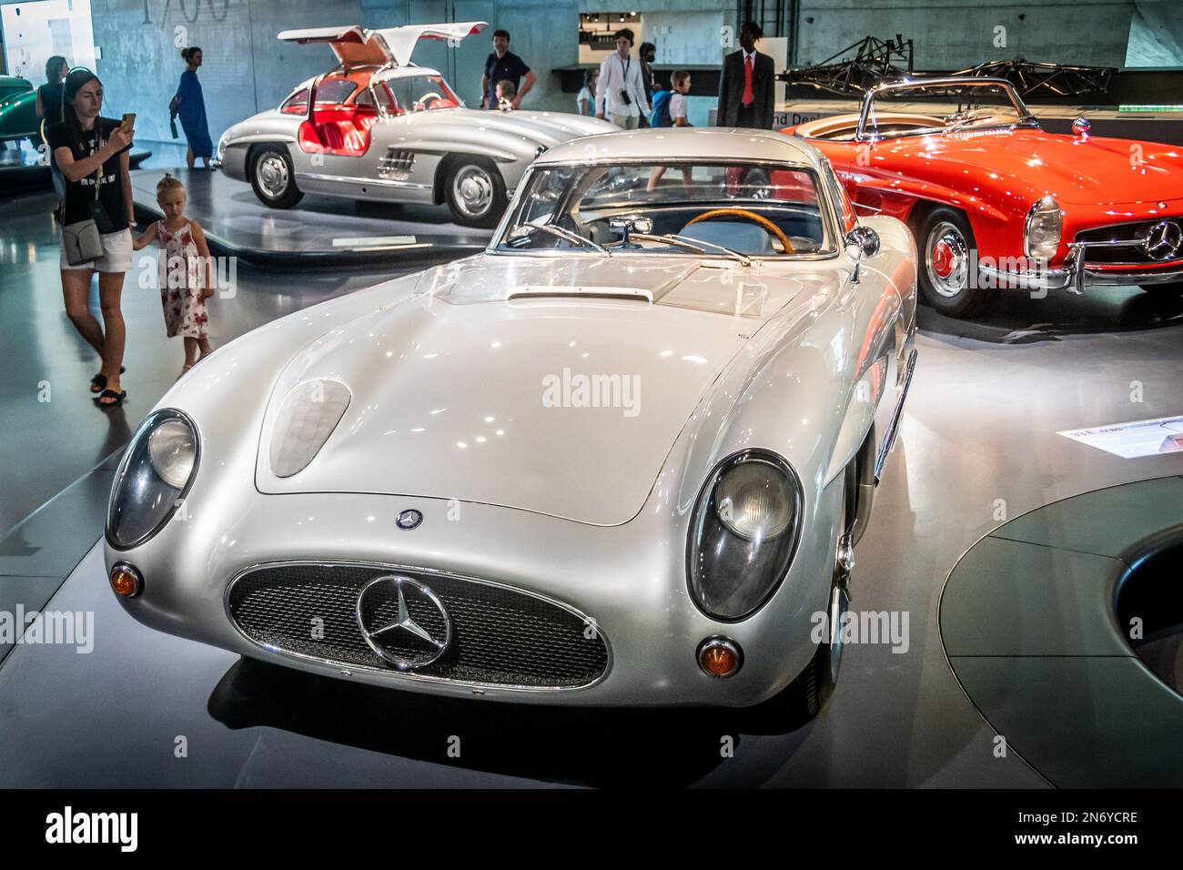 Mercedes-Benz Museum Stuttgart Germany 300 SLR - Worlds Most expensive car Stock Photo - Alamy