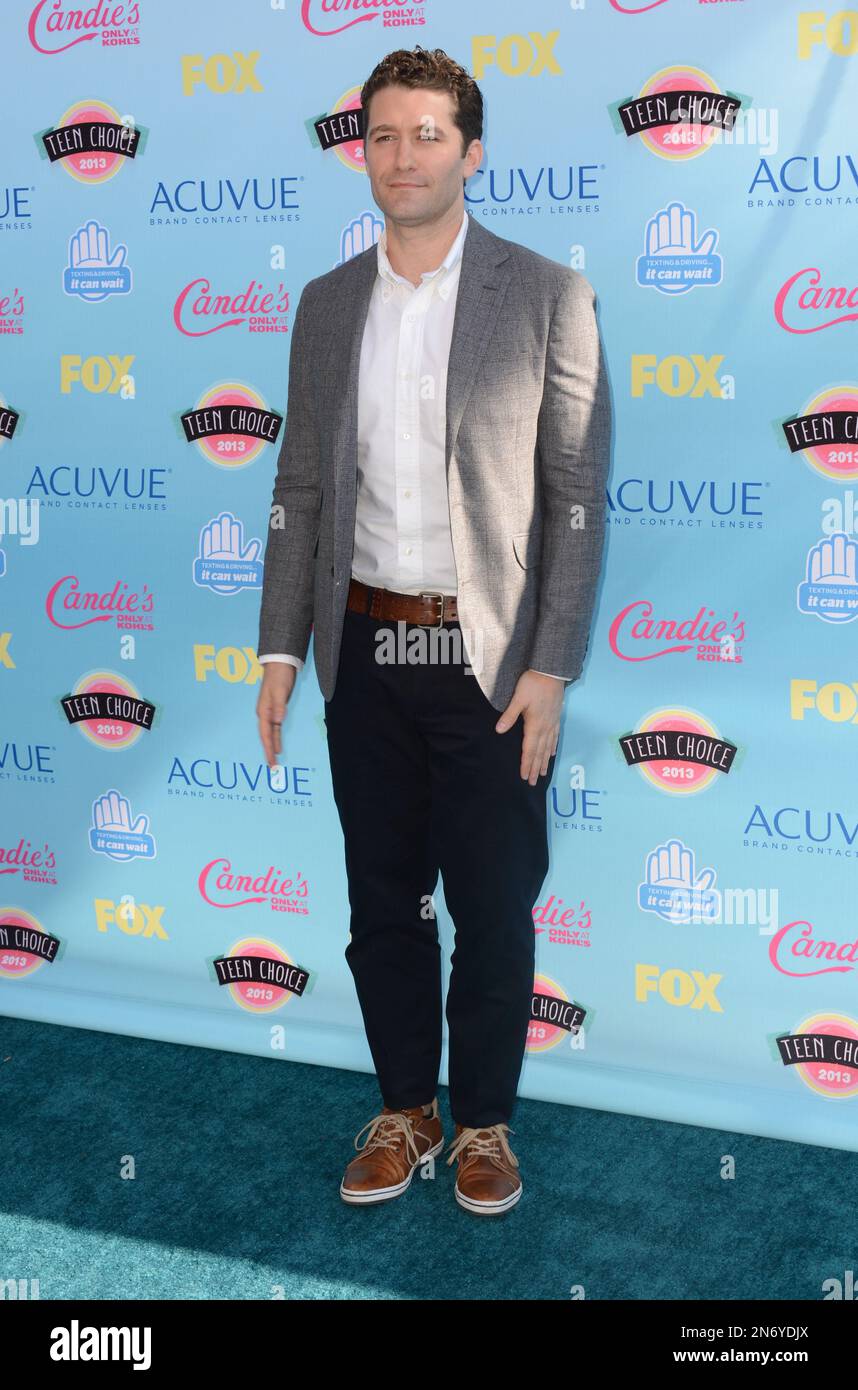 Matthew Morrison arrives at the Teen Choice Awards at the Gibson ...