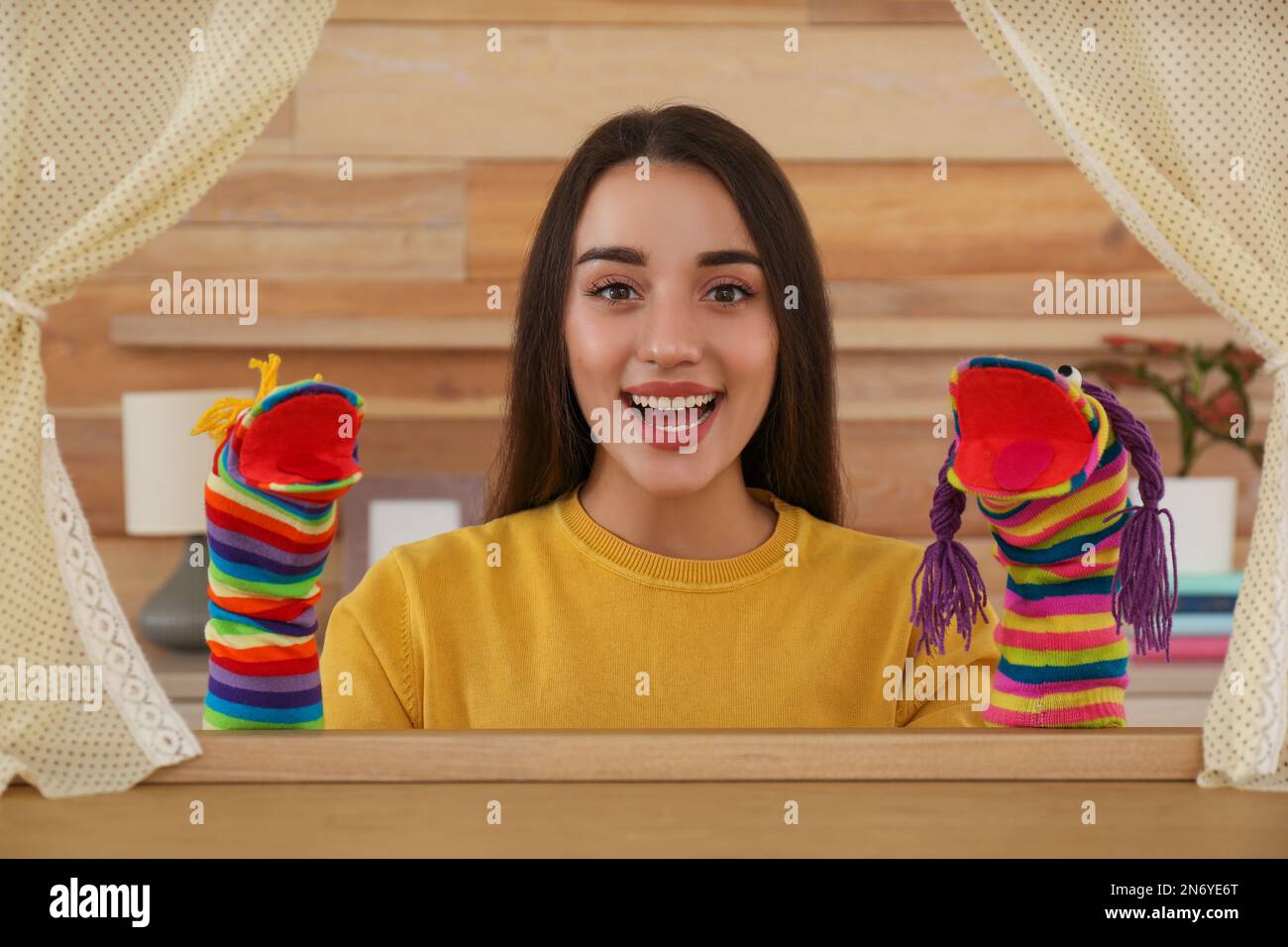 Adult puppet show stage hi-res stock photography and images - Alamy