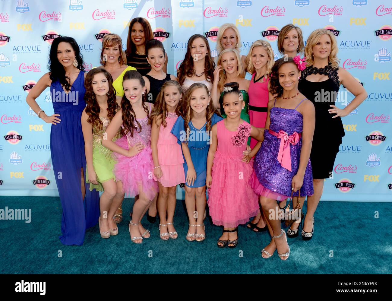The cast of "Dance Moms" arrives at the Teen Choice Awards at the ...