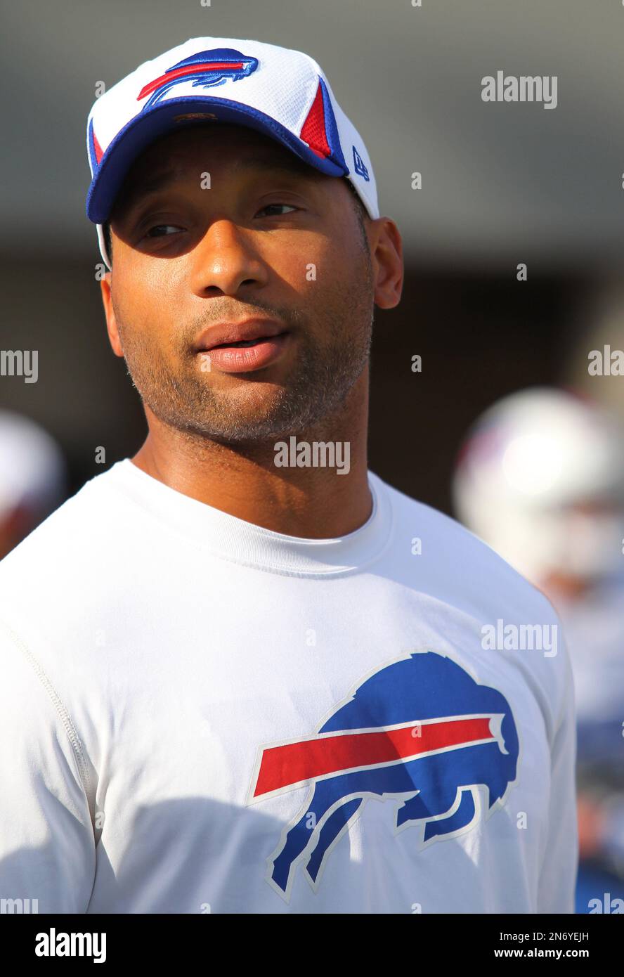 Buffalo Bills general manager Doug Whaley watches the action during ...