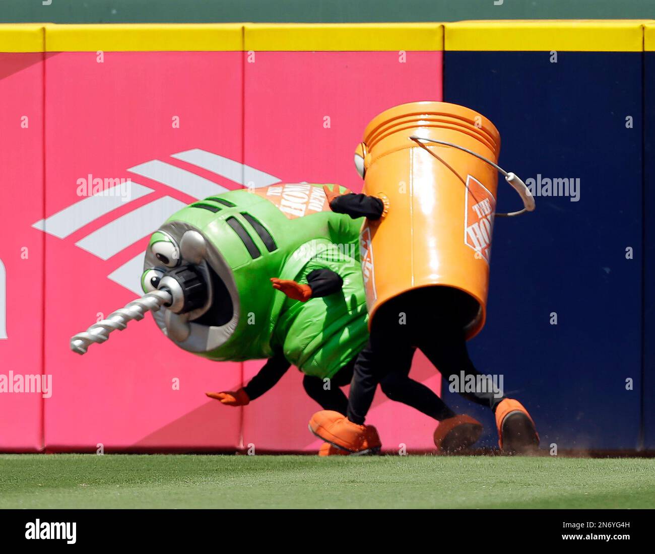 The Bucket takes out the Drill Bit during the Home Depot Tool Race ...