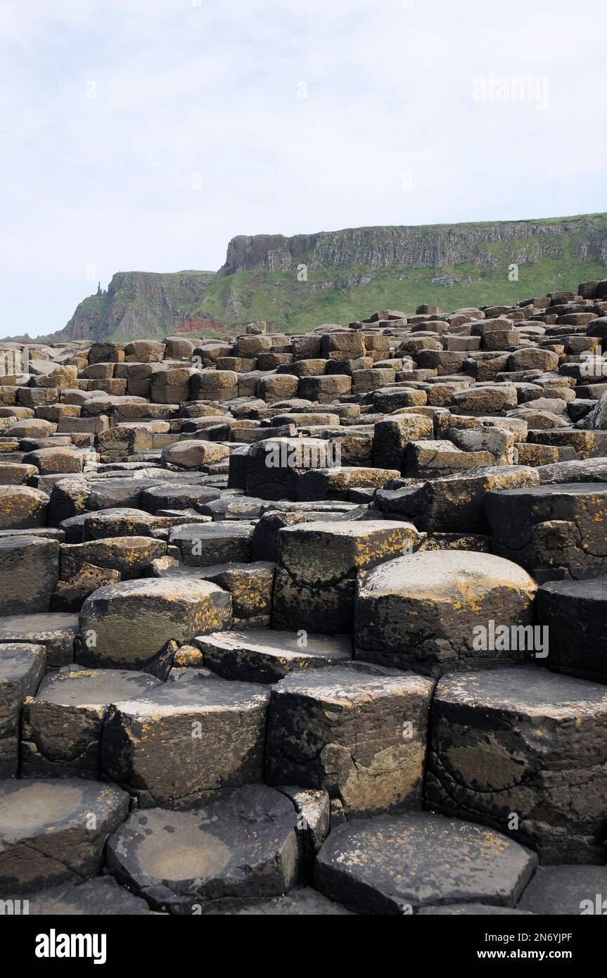 Giant's Causeway on the Antrim Coast of Northern Ireland Stock Photo ...