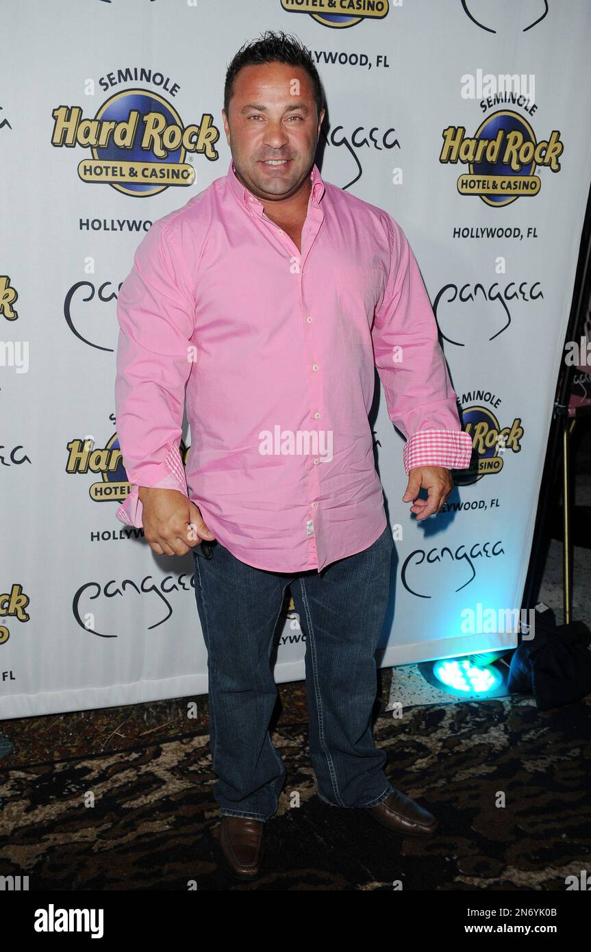 Joe Giudice appears at Pangea Nightclub at the Seminole Hard Rock Hotel ...