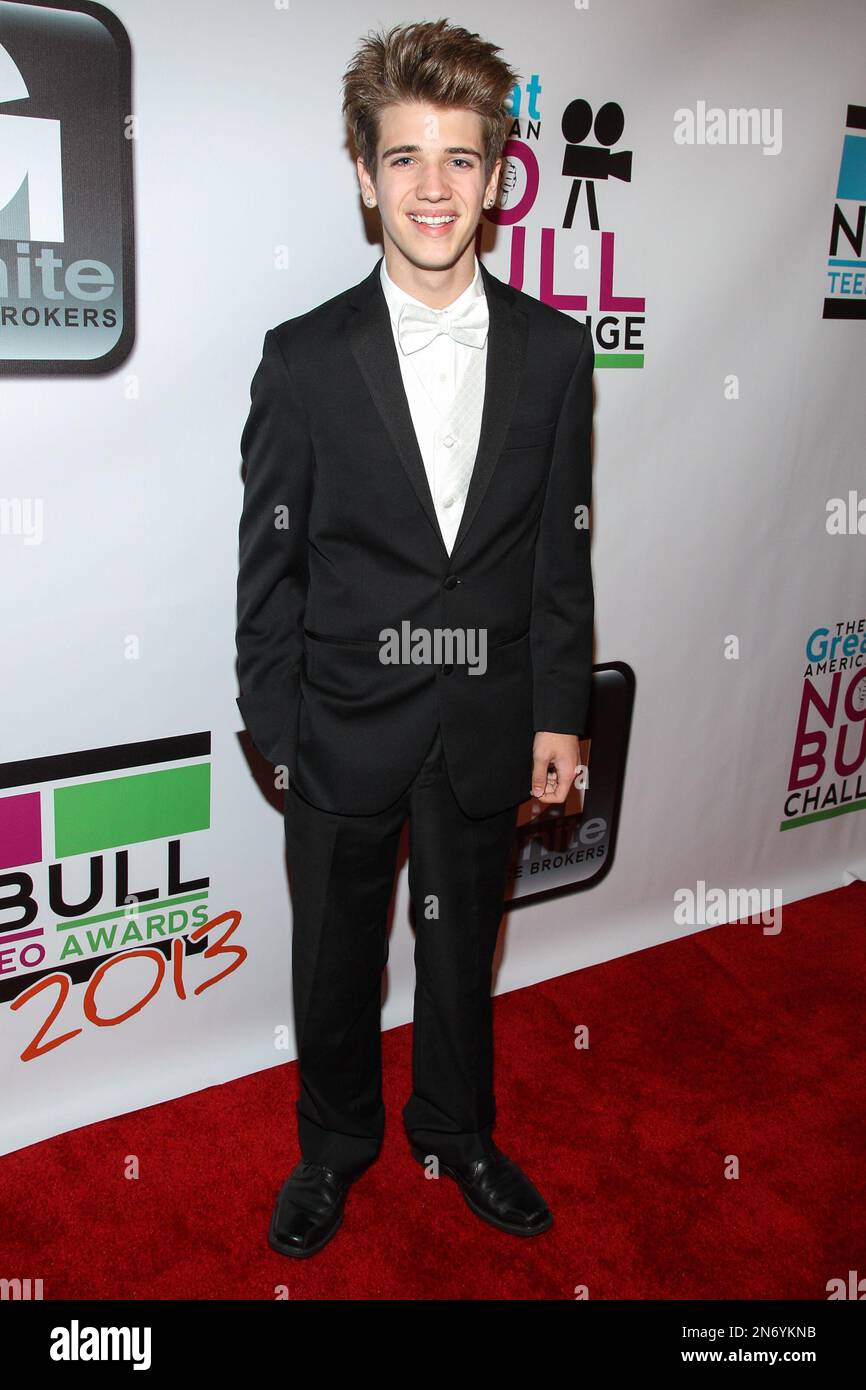 Actor Brandon Tyler Russell arrives at the No Bull Teen Video Awards at ...