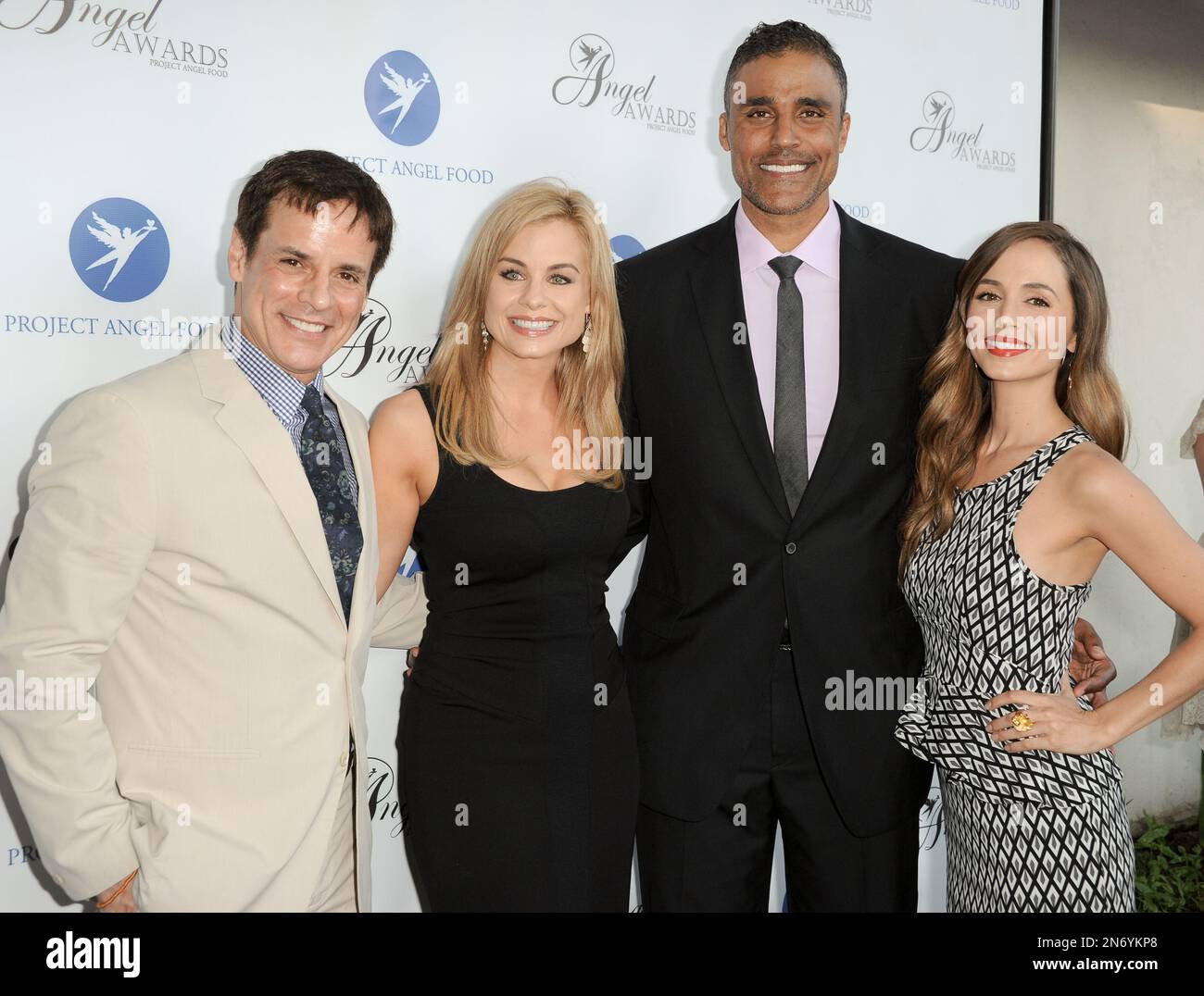 From left, Christian LeBlanc, Jessica Collins, Rick Fox, and Eliza ...