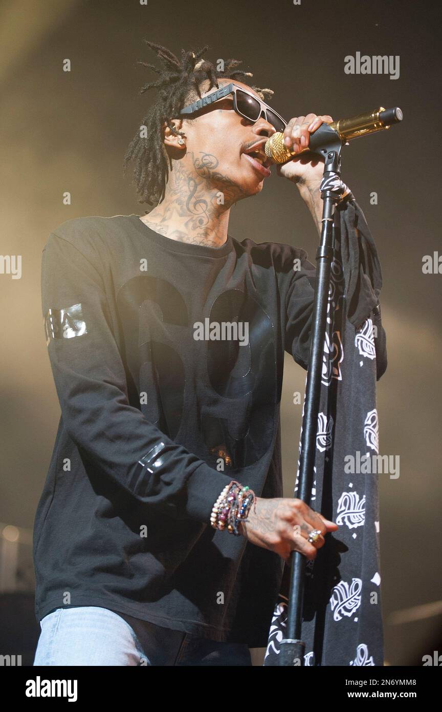 Rapper Wiz Khalifa performs during the Under the Influence of Music ...